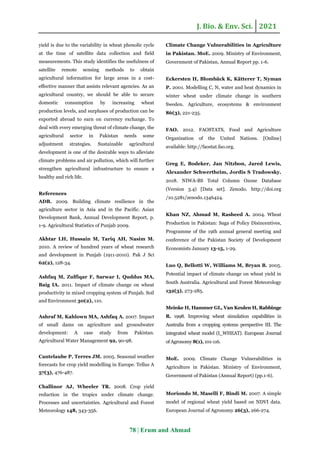 Impact of climate change on wheat yield using remote sensing technique ...