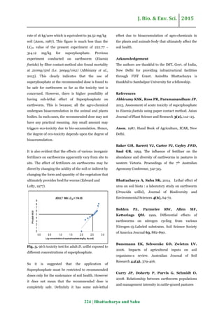 Toxic effect of superphosphate on soil ecosystem using earthworm ...