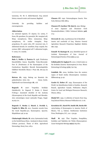 Taxonomic study of the family Scoliidae (Hymenoptera; Aculeata) in Iraq ...