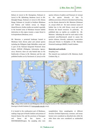 Reptile Diversity in Mt. Matutum Protected Landscape, South Cotabato ...