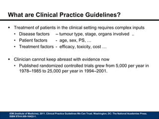 Oncology Treatment Guidelines : The Rules and Rationale | PPTX