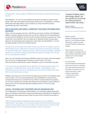 Jb hunt case study | PDF