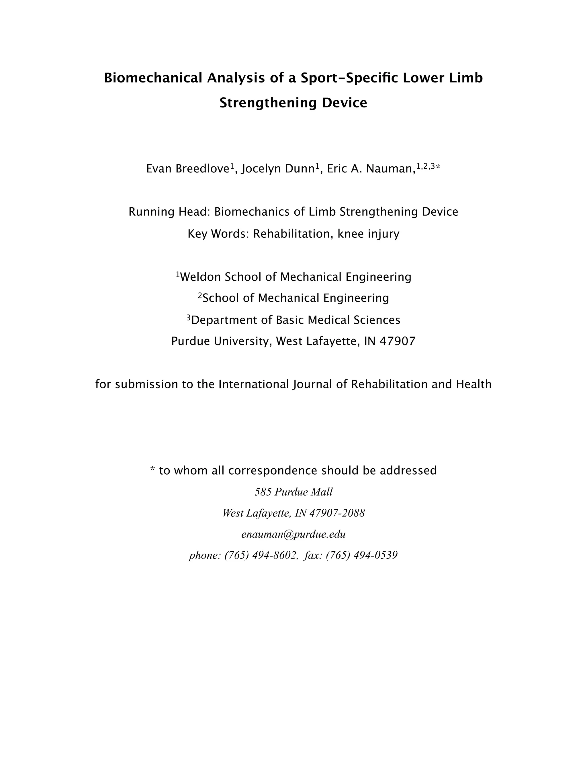 Jbit Medpro Review - Lower Limb Purdue Biomechanical Analysis | PDF