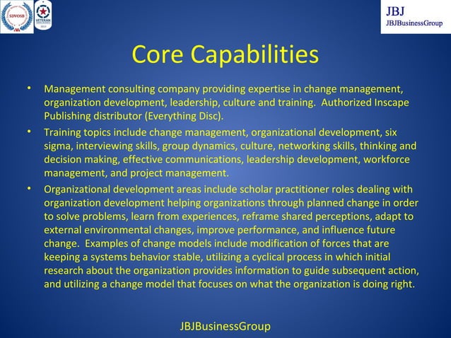 Jbj business capability brief | PPT