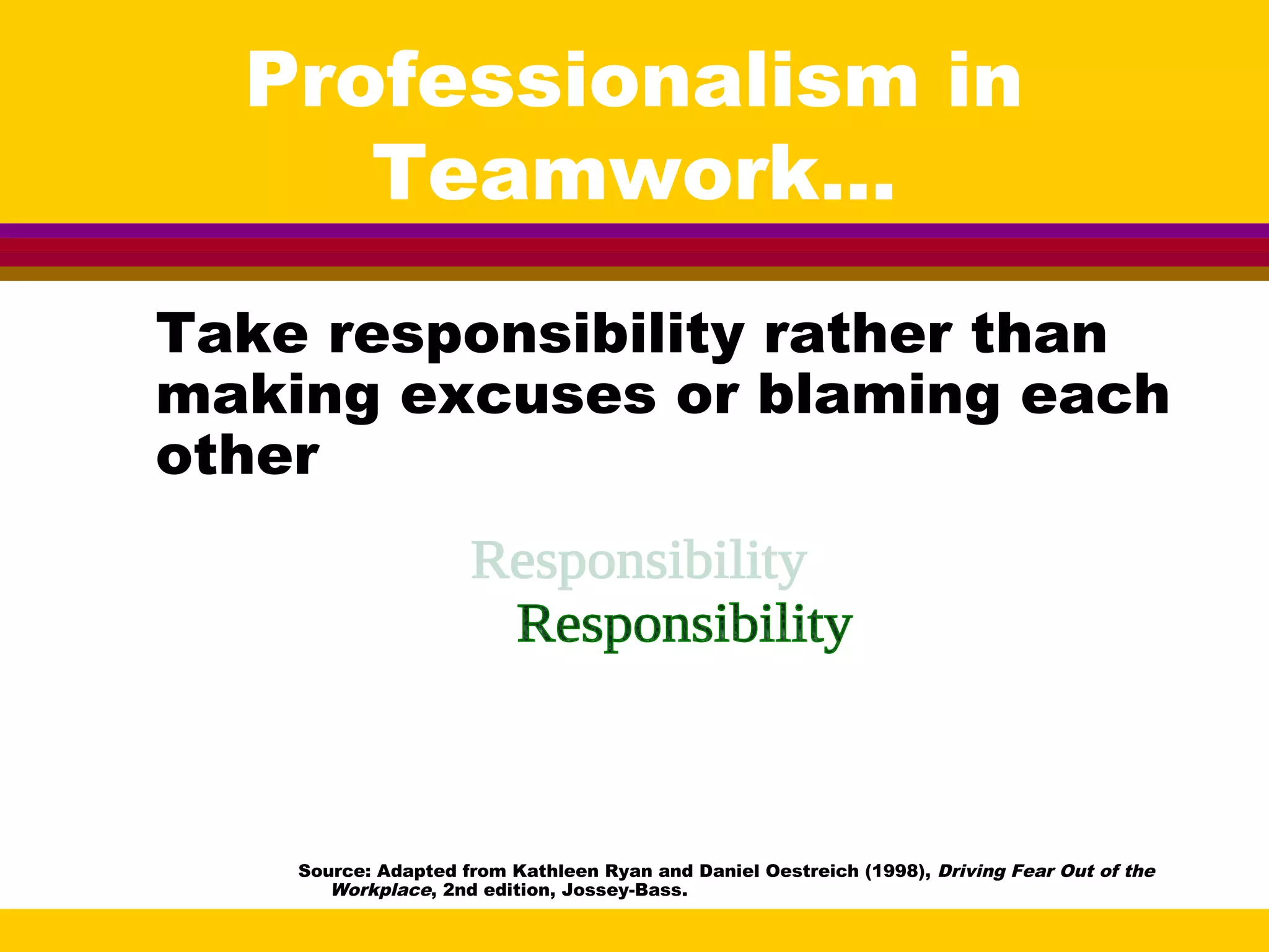 Professionalism | PPT