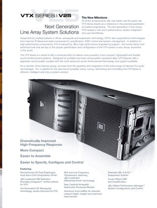 JBLpro_VTX_Bro_web.pdf manual vtx jbl pro | PDF