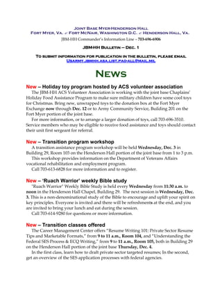 Jbm hh bulletin1-dec14 | PDF