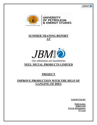 Summer training report on JBM | PDF