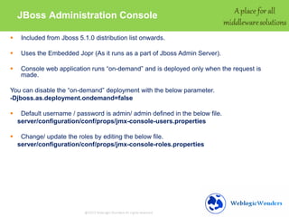Jboss Tutorial Basics | PPTX