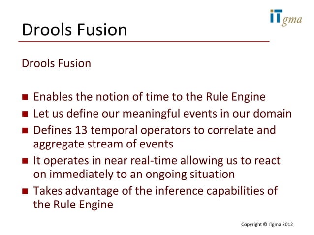 Jboss drools 2 short overview of components of the drools engine | PPT