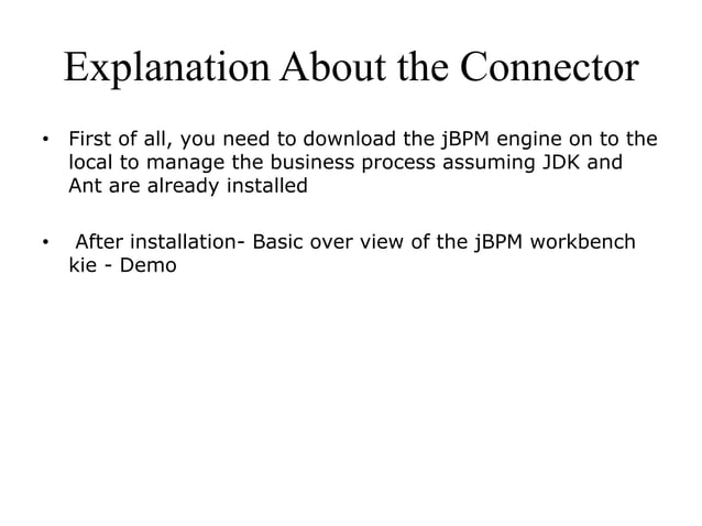 jBPM Connector | PPT