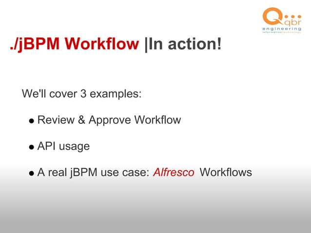 jBPM Overview & Alfresco Workflows | PDF