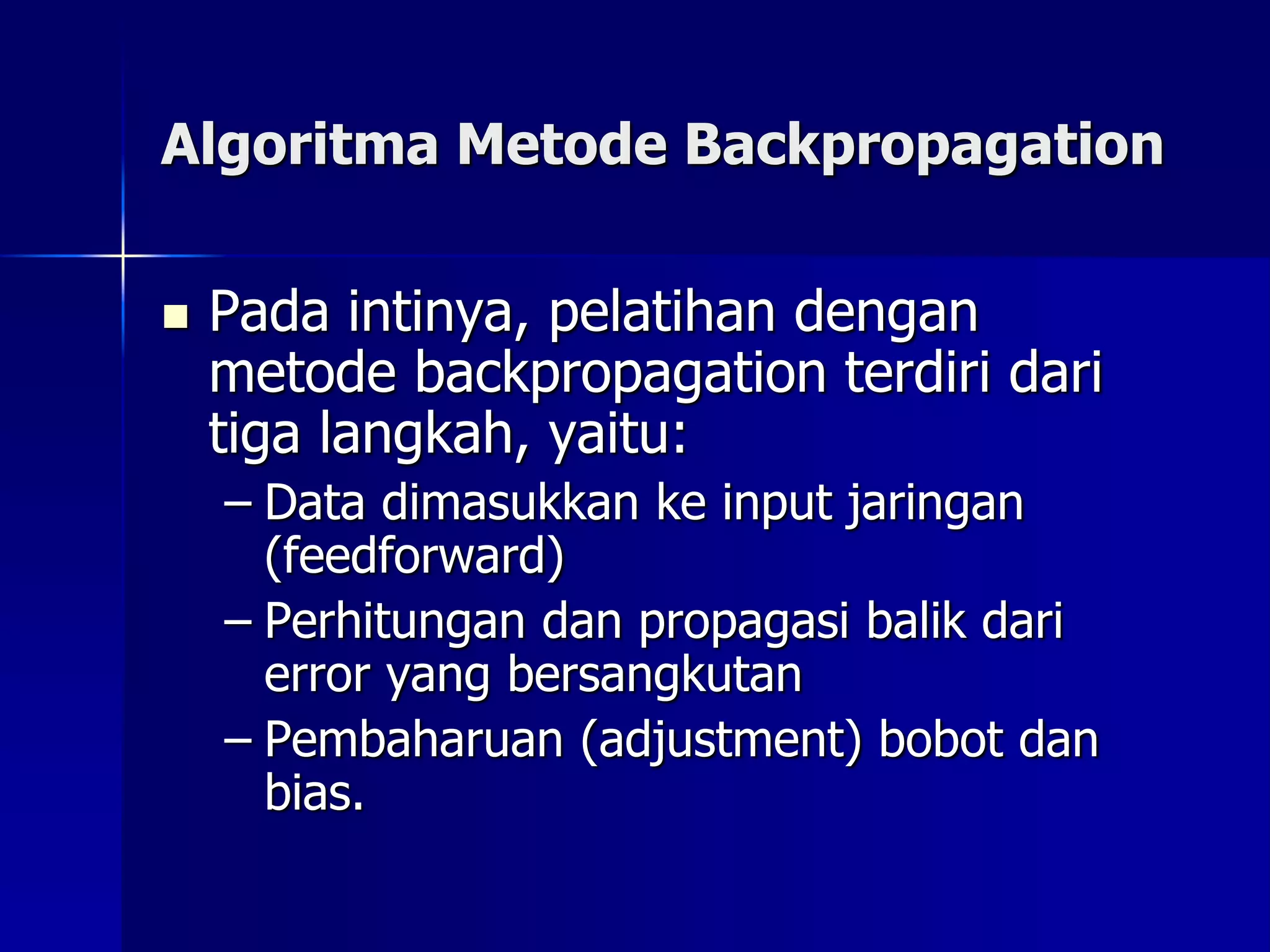 backpropagation | PPTX