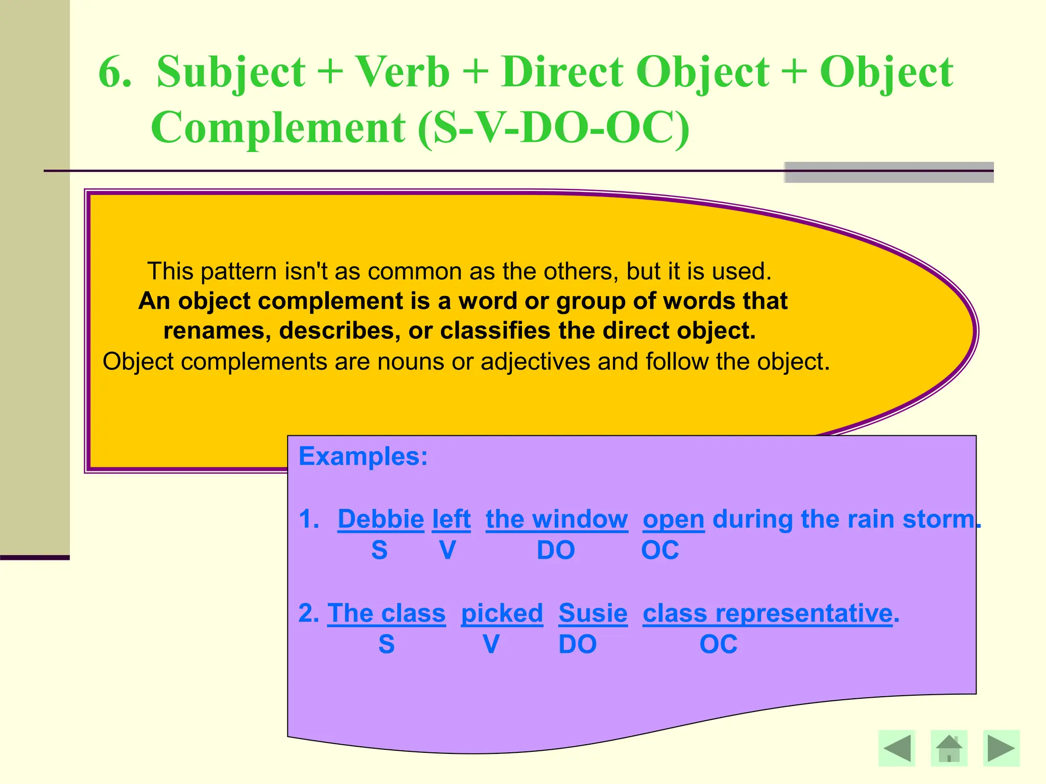 Patterns of Sentences | PPT