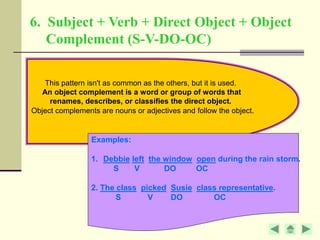 Patterns of Sentences | PPT
