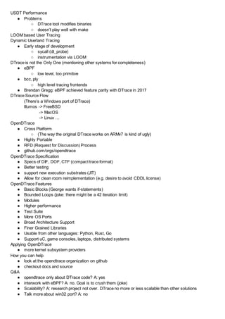 Bsdtw17: george neville neil: realities of dtrace on free-bsd | PDF