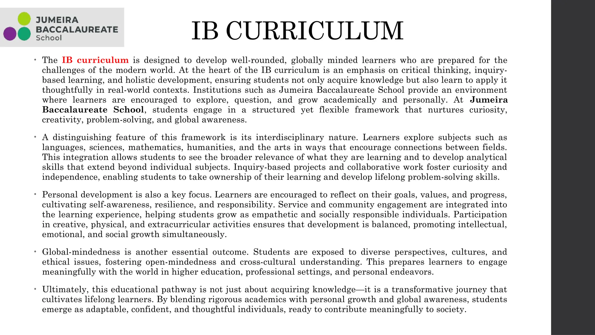 JBS- IB CURRICULUM (AUGUST 2).pptx . | PPTX
