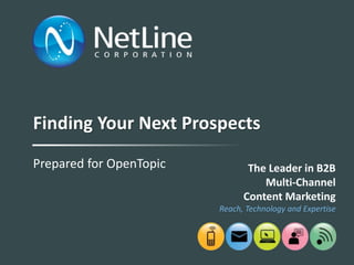 NetLine Sales Presentations | PPT