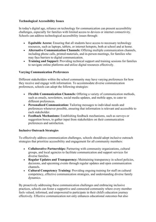 Enhancing Communication in Schools: Strategies for Effective Student ...