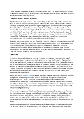 The Pursuit of Knowledge: Navigating the Infinite Landscape of Learning ...