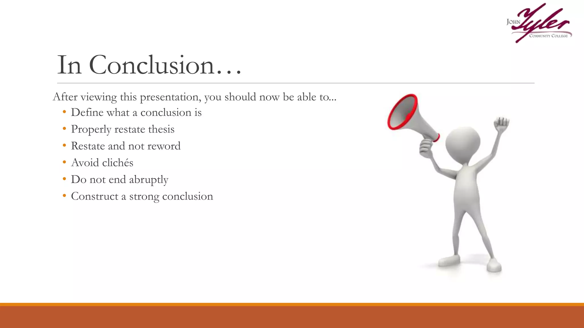Conclusions | PPSX