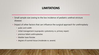 Surgical outcomes of post traumatic posterior urethral strictures in ...