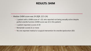 Surgical outcomes of post traumatic posterior urethral strictures in ...