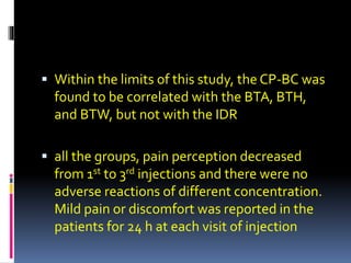 To evaluate the clinical efficacy of enhancing deficient interdental ...