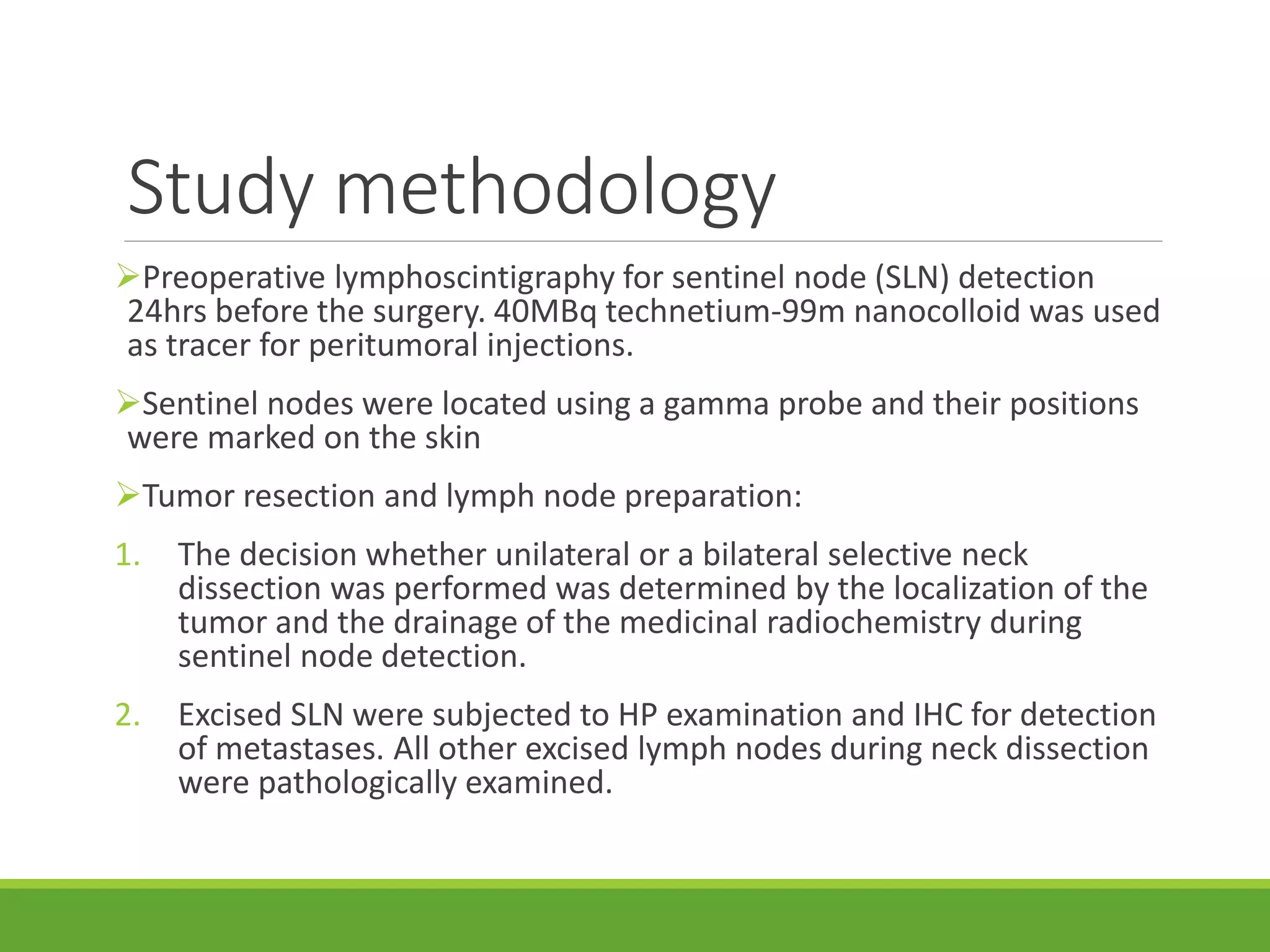Validity of sentinel node biopsy in early oral and oropharyngeal ...