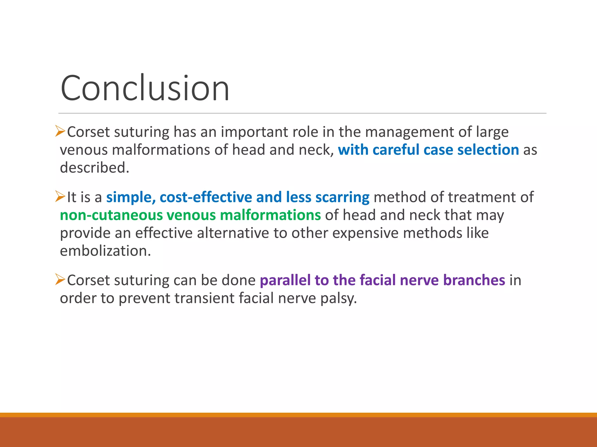 Corseting: A new technique for the management of diffuse venous ...