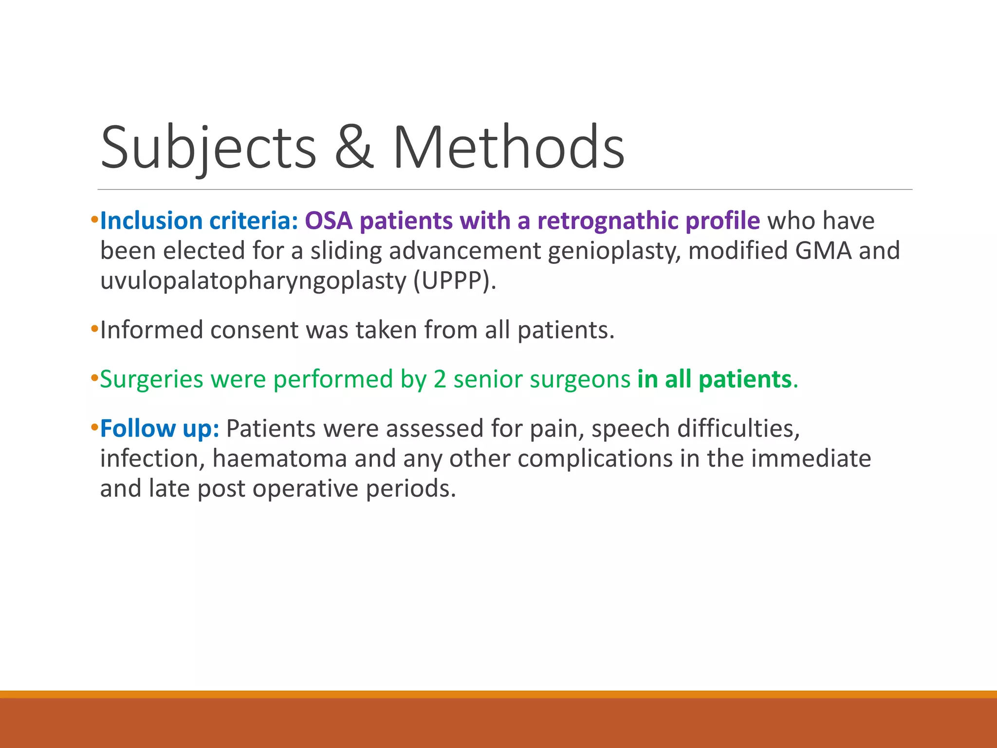 Genioglossus muscle advancement and simultaneous sliding genioplasty in ...