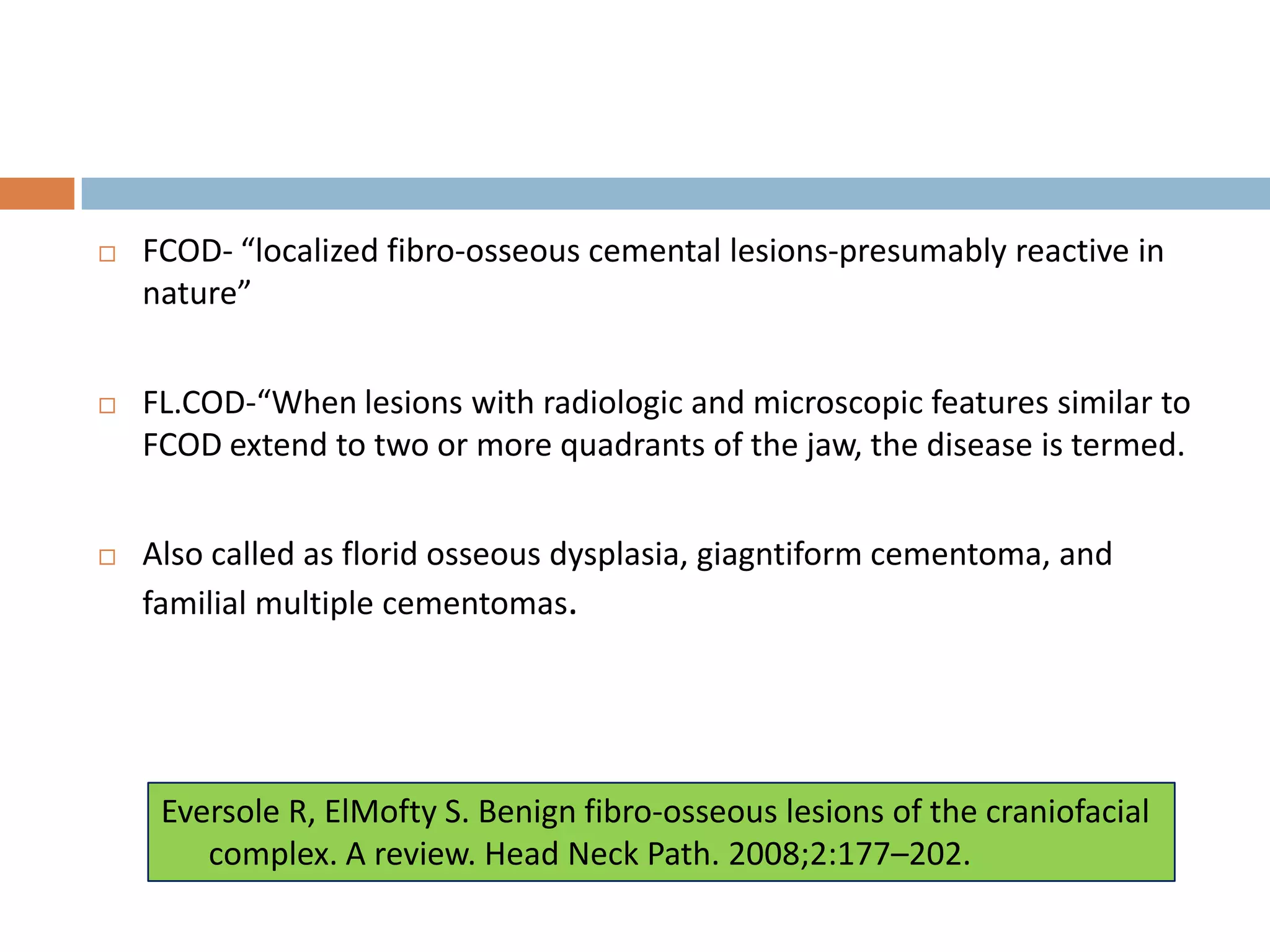 Jc 1 cbct findings of periapical cemento-osseous dysplasia | PPTX