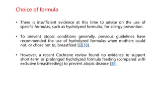 Dietary exposure and allergy prevention in high risk infants | PPTX