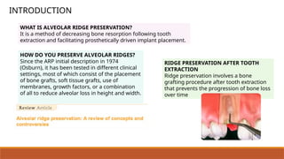 Flap versus flapless alveolar ridge preservation: A clinical and ...