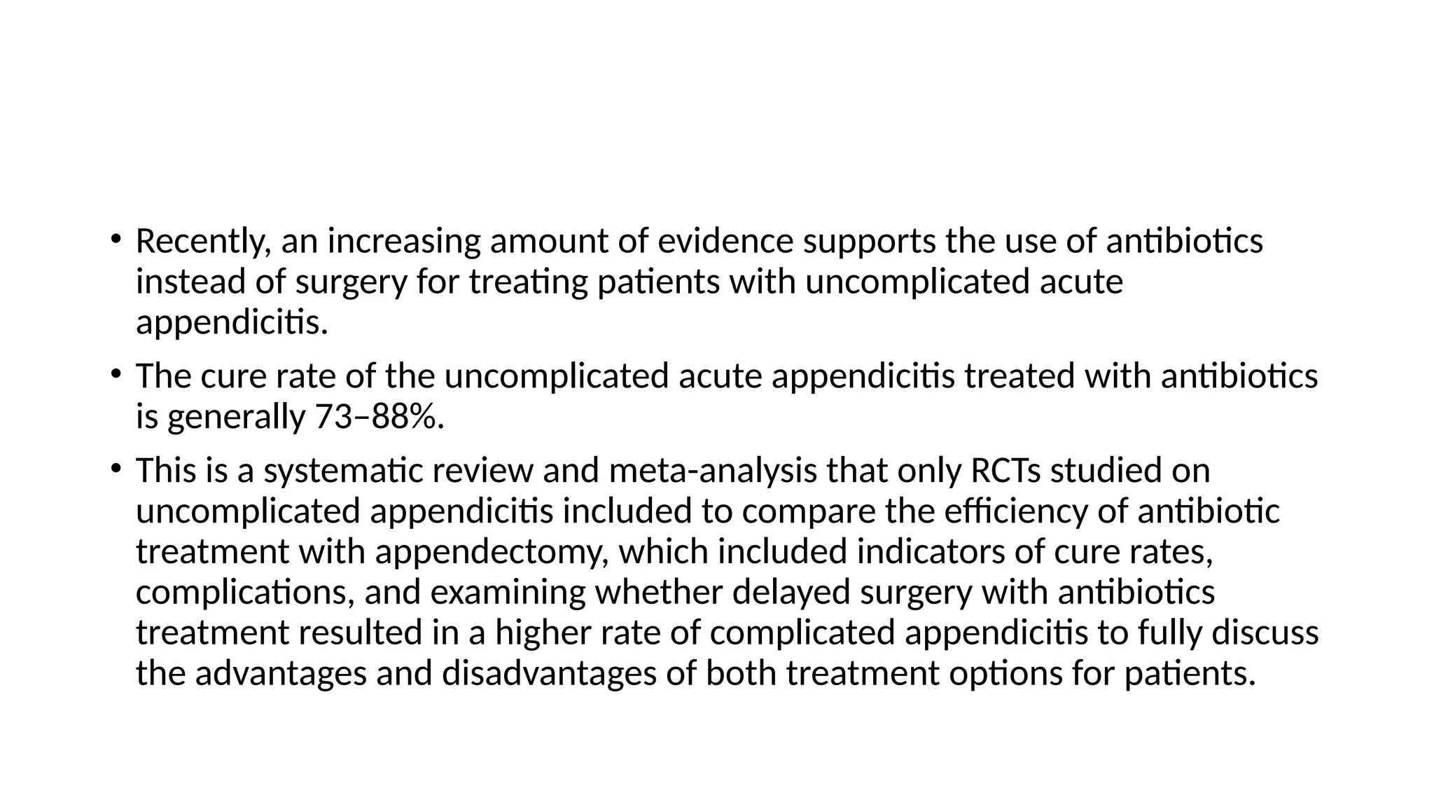 Journal club appendix antibiotics article | PPTX