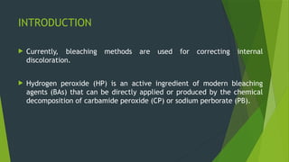 effect of different intra orifice barriers and bleaching agents on the ...