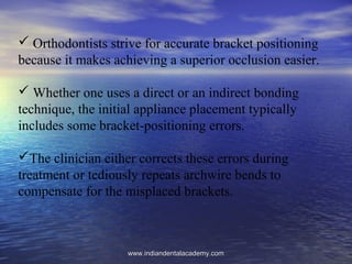 bracket positioning and resets/ cosmetic dentistry courses | PPT ...