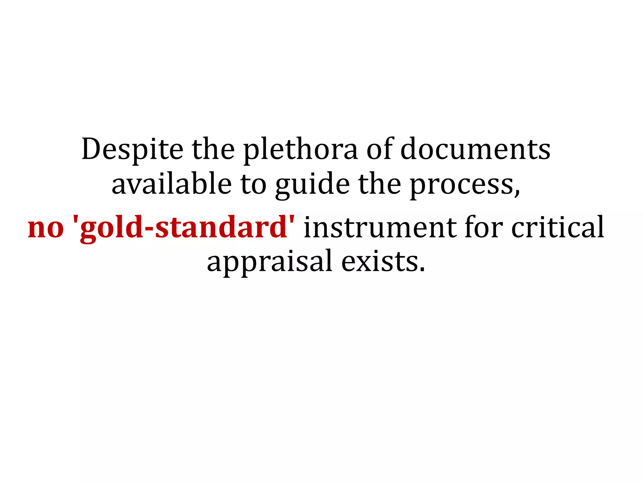Critical appraisal of a journal article | PPTX