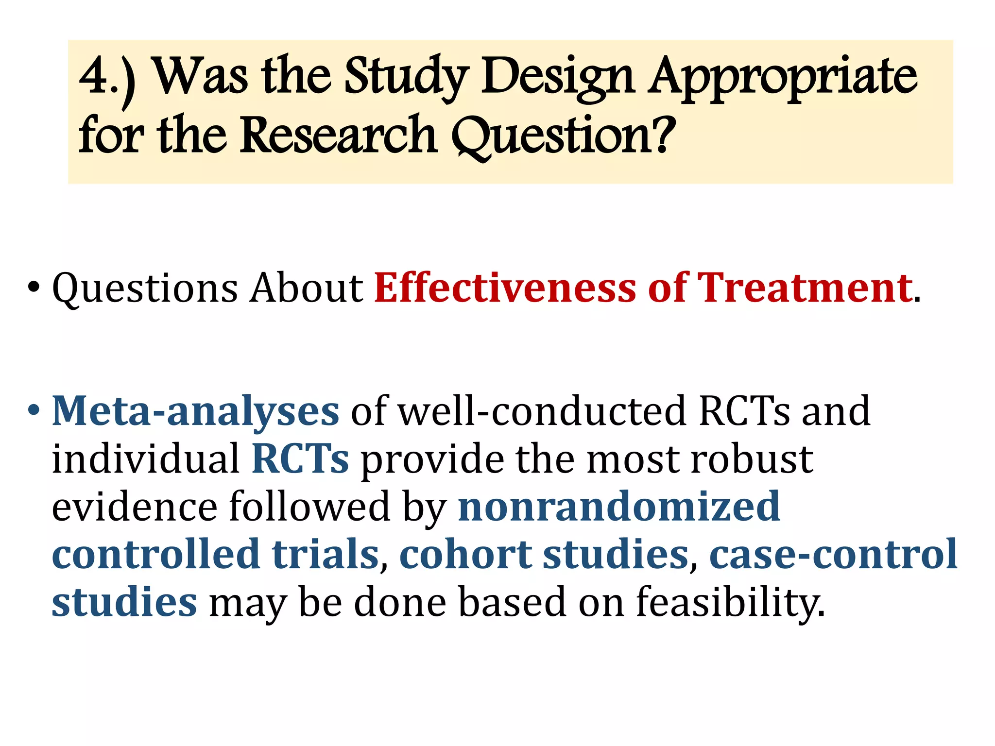 Critical appraisal of a journal article | PPTX