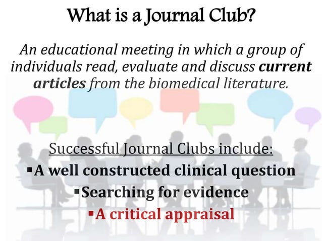 Critical appraisal of a journal article | PPTX | Medical Health