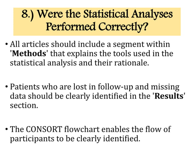 Critical appraisal of a journal article | PPTX | Medical Health