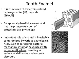 Article presentation: enamel repair with amorphous ceramics | PPT