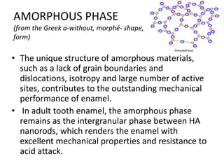 Article presentation: enamel repair with amorphous ceramics | PPT