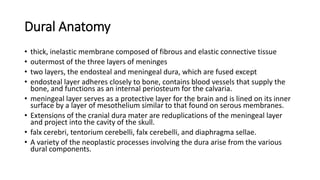 Meningeal Based Intracranial Masses Beyond Meningioma | PPTX