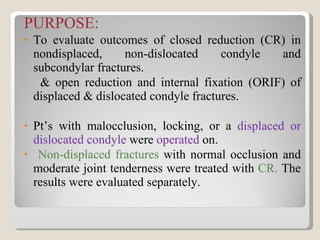 Jc open vs closed reduction | PPT