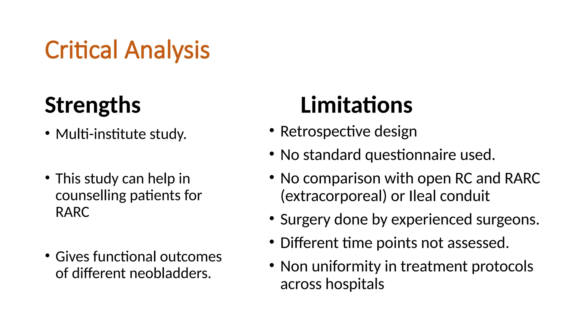 Journal analysis of robot assisted Radical cystectomy.pptx