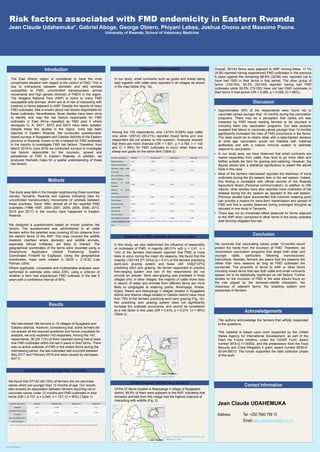 RISK FACTORS ASSOCIATED WITH FMD ENDEMICITY IN EASTERN RWANDA | PDF