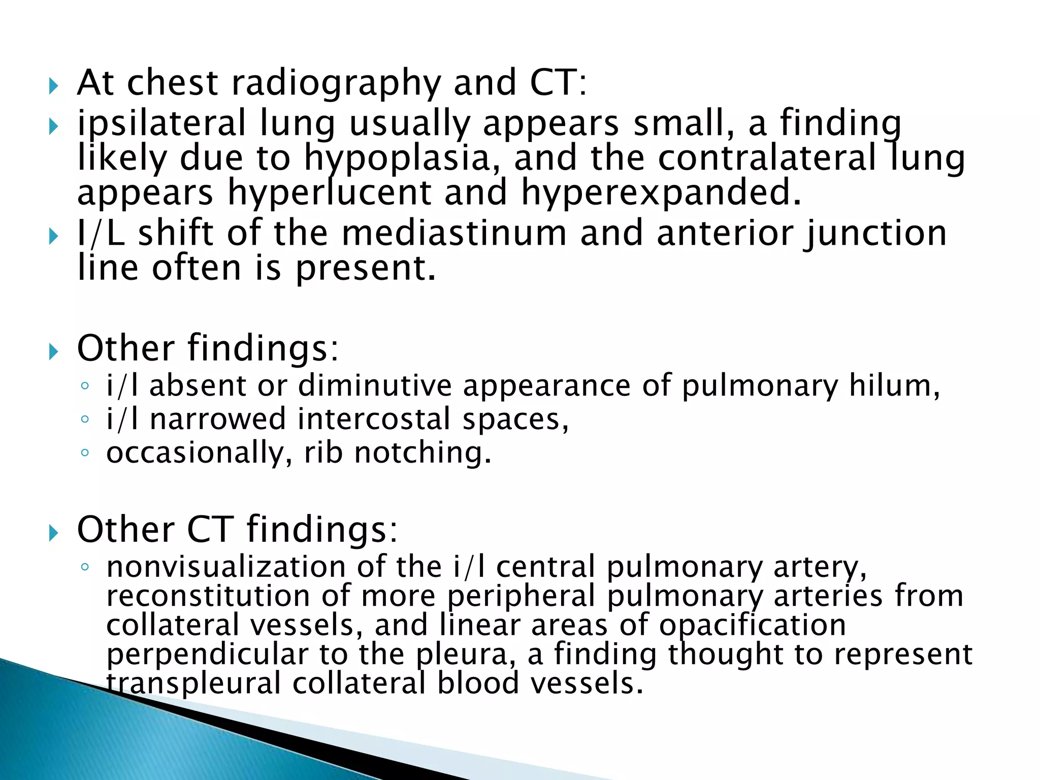 unilateral hyperlucent lung in children | PPTX