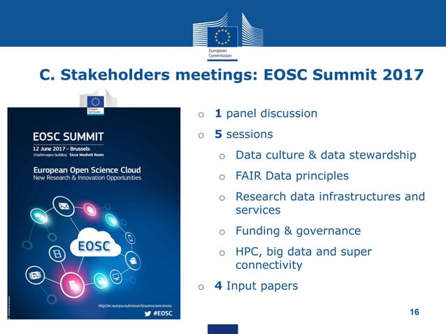 EOSC Strategic Implementation Roadmap 2018-2020/Jean-Claude Burgelman | PPT