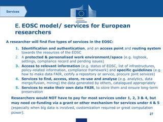 EOSC Strategic Implementation Roadmap 2018-2020/Jean-Claude Burgelman | PDF